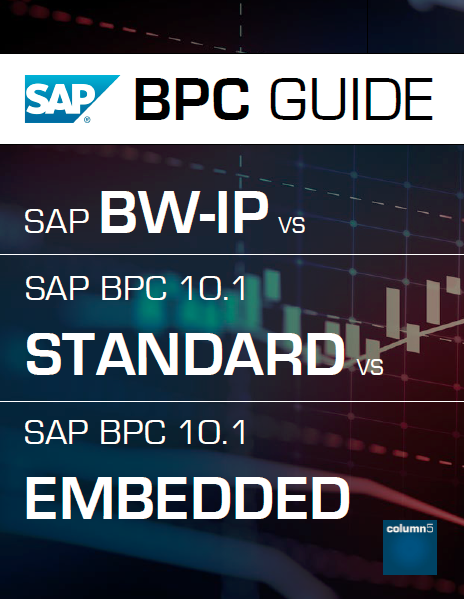 eBook: SAP BW-IP vs SAP BPC 10.1 Standard vs Embedded eBook: SAP BW-IP vs SAP BPC 10.1 Standard vs Embedded