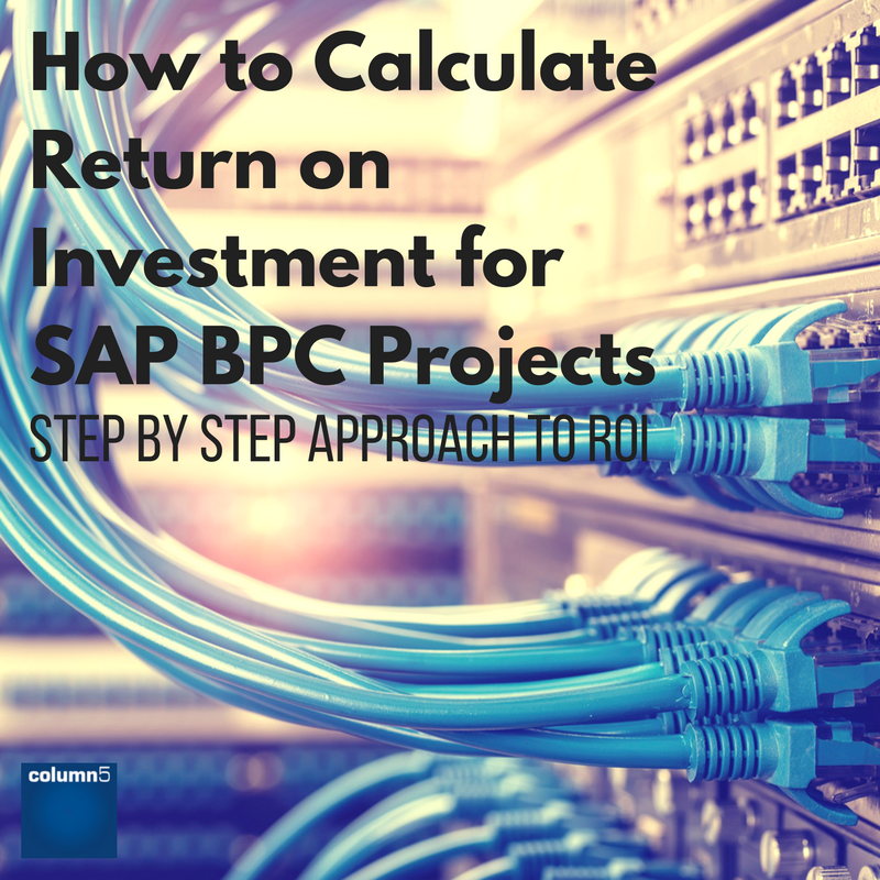 How to Calculate Return on Investment for SAP BPC Projects
