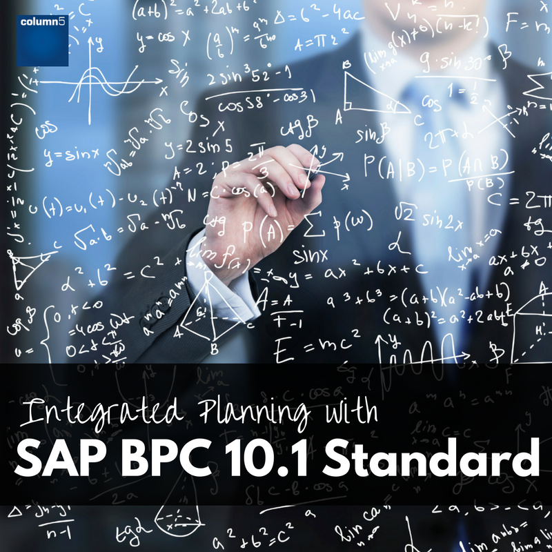 Integrated Planning with SAP BPC 10.1 Standard