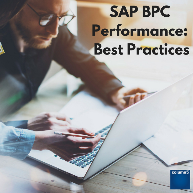 SAP BPC Performance - Best Practices
