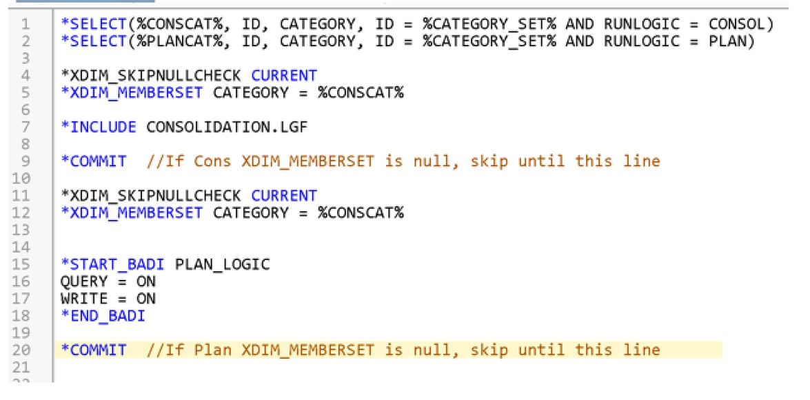 How to: Create Conditional Logic in SAP BPC, version for NetWeaver