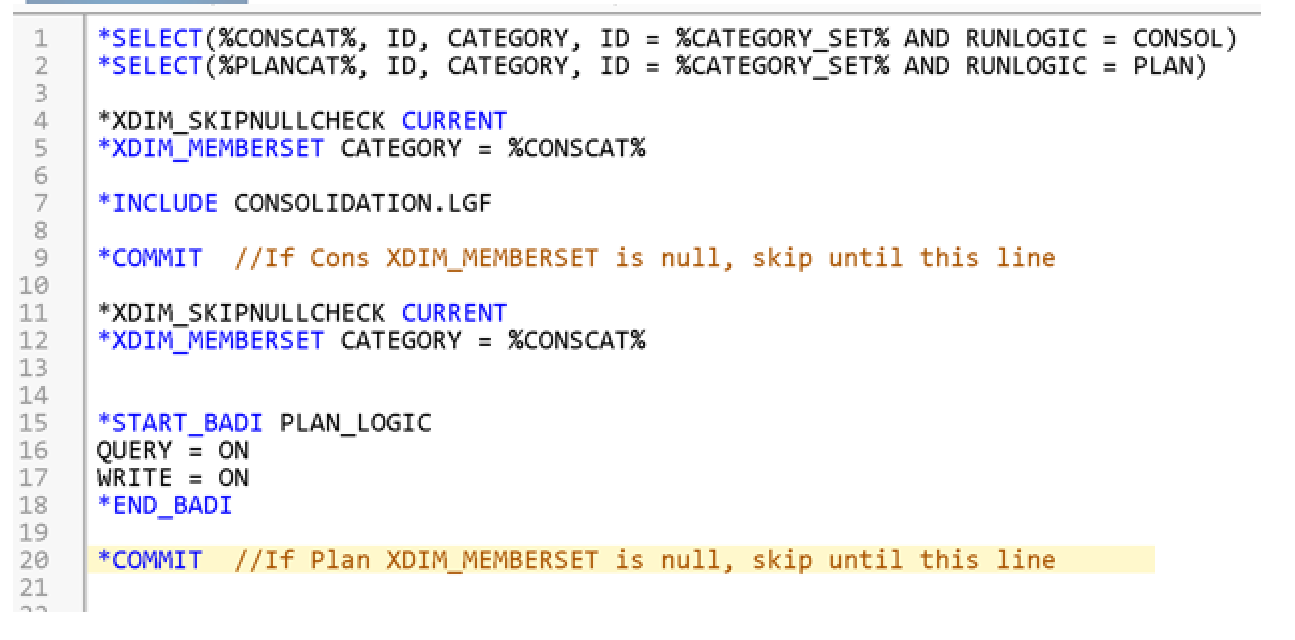 How to: Create Conditional Logic in SAP BPC, version for NetWeaver